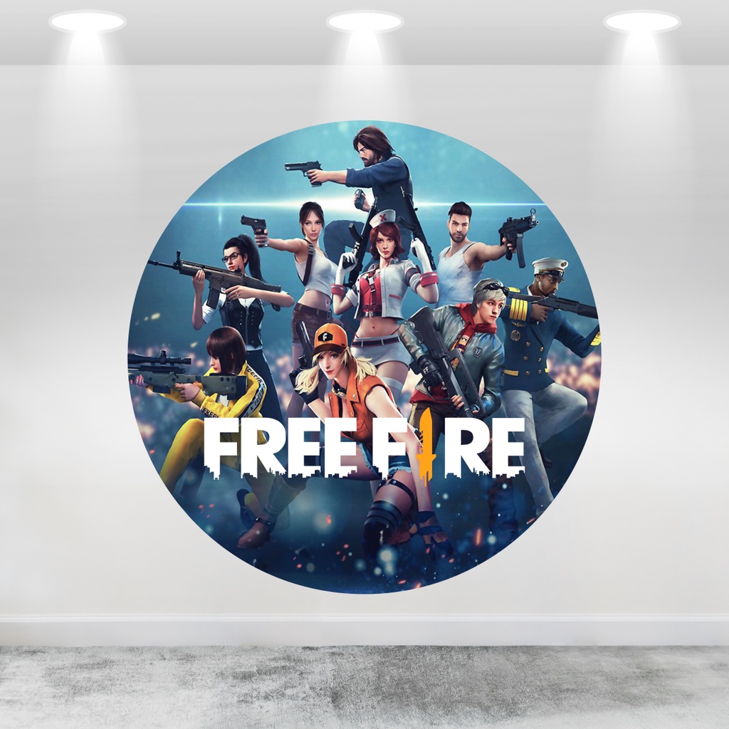 Painel Redondo Festa Free Fire 1 metro (LONA) | Shopee Brasil