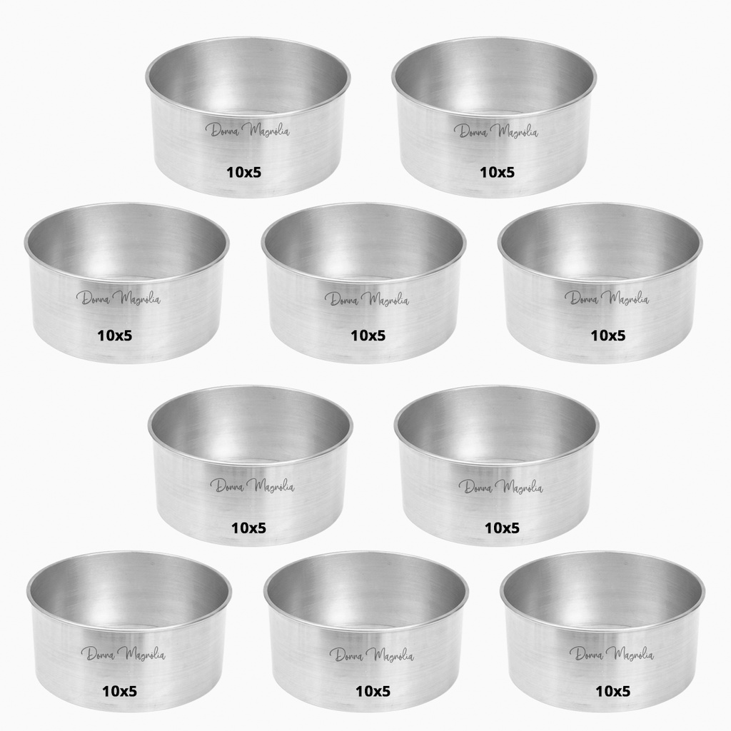 Kit 10 Forma Assadeira BENTO Bolo Cake 10 X 5 Cm Alum nio F72 Faz A