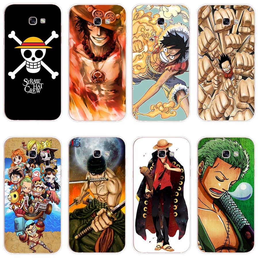 Capa De Silicone Tpu Flexível One Piece Zoro Luffy Para Samsung Galaxy ...
