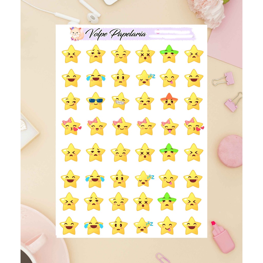 emoji/ scrapbook - planner - agenda -caderno | Shopee Brasil