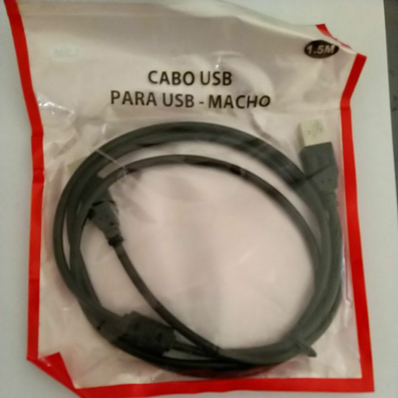 cabo usb macho 1.5m | Shopee Brasil