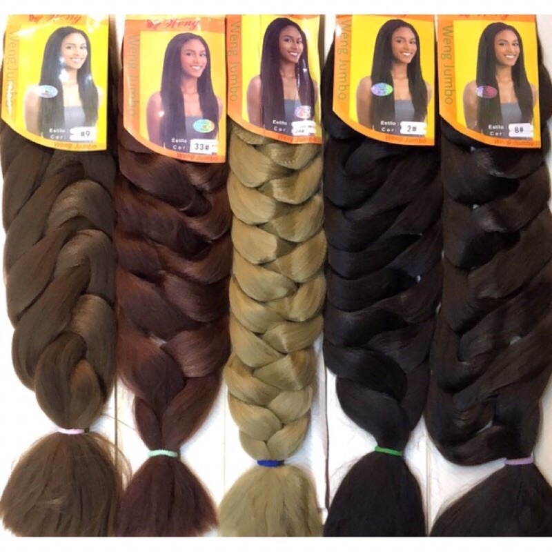 Cabelo jumbao orgânico para tranças BOX BRAID jumbo WENG | Shopee Brasil