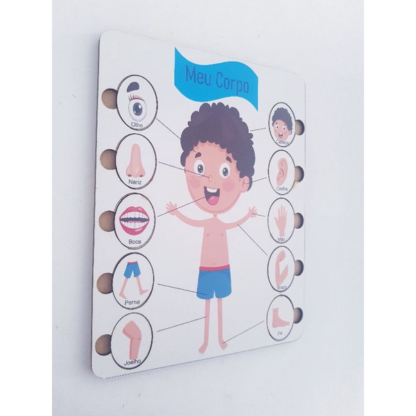 Jogo educativo corpo humano - partes do corpo | Shopee Brasil