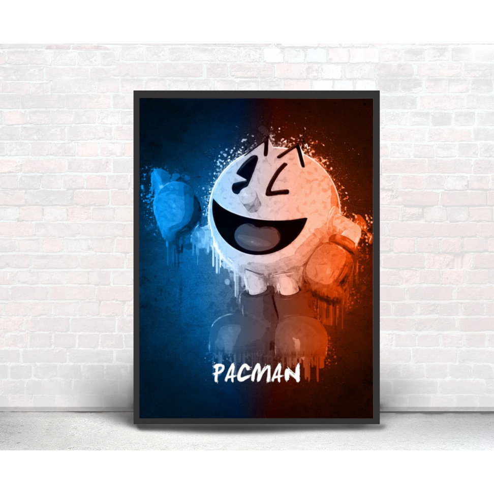 Quadro Pacman Poster Arcade Games | Shopee Brasil