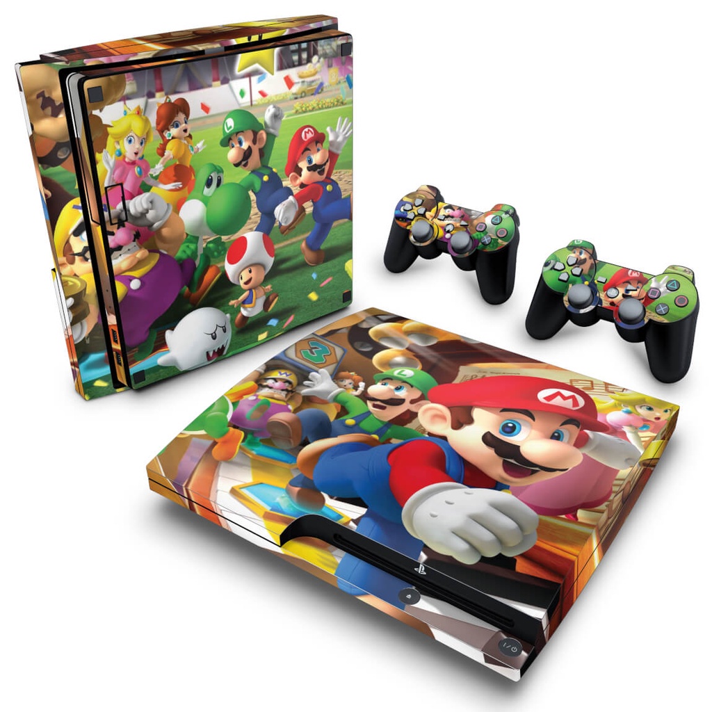 Skin PS3 Slim Adesivo - Super Mario | Shopee Brasil