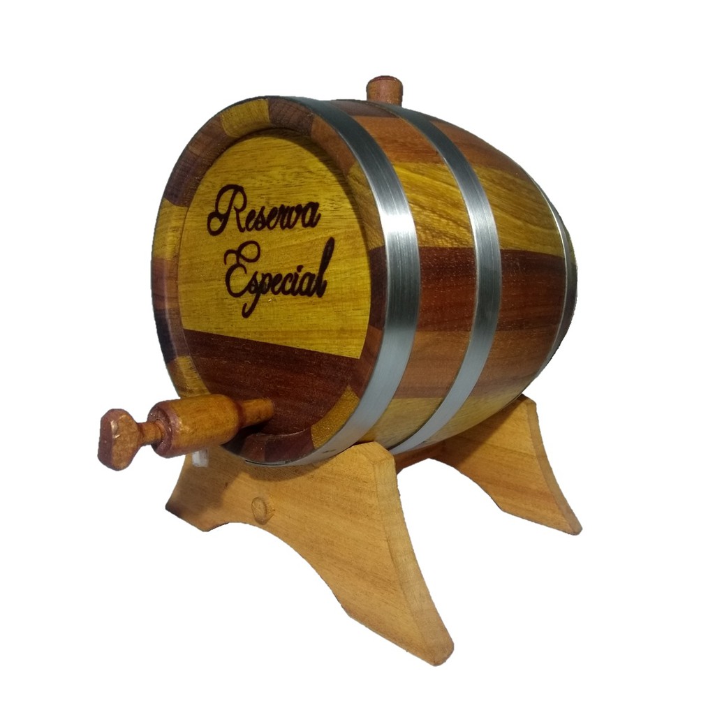 Carote De Umburana Tonél Barril Para Cachaça 1 Litro | Shopee Brasil