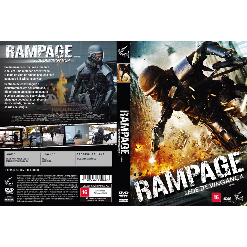 rampage 1 2 DVD ORIGINAL LACRADO | Shopee Brasil