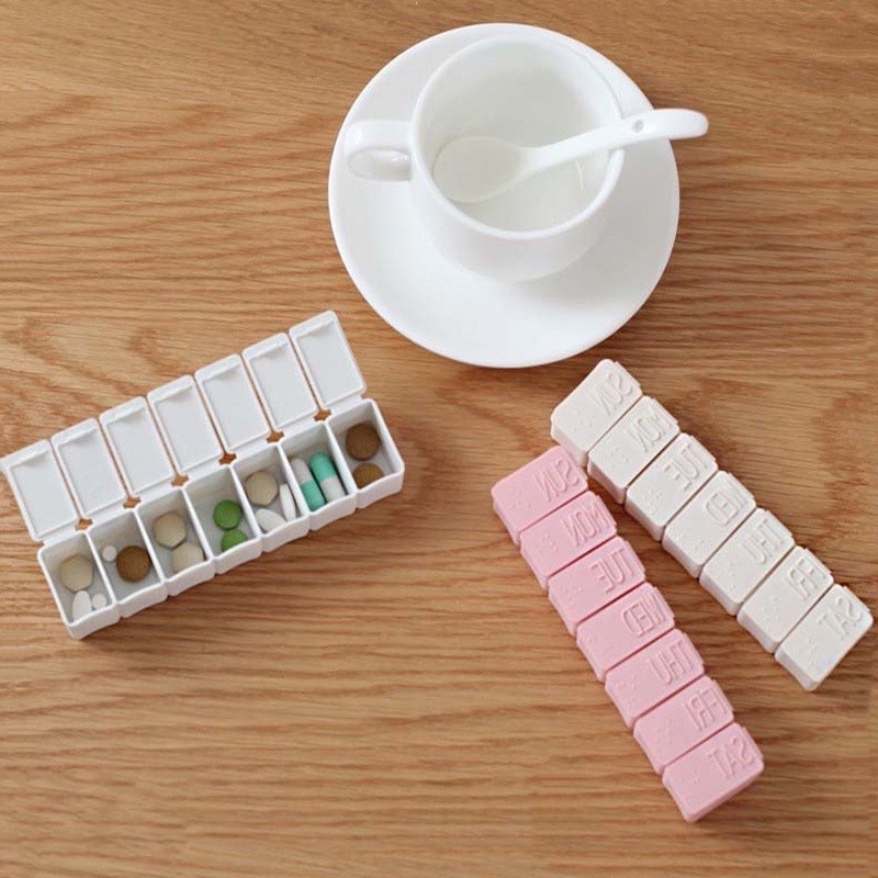 1Pc 7 Grades Porta-Pílulas De Viagem Portáteis À Prova De Poeira ...