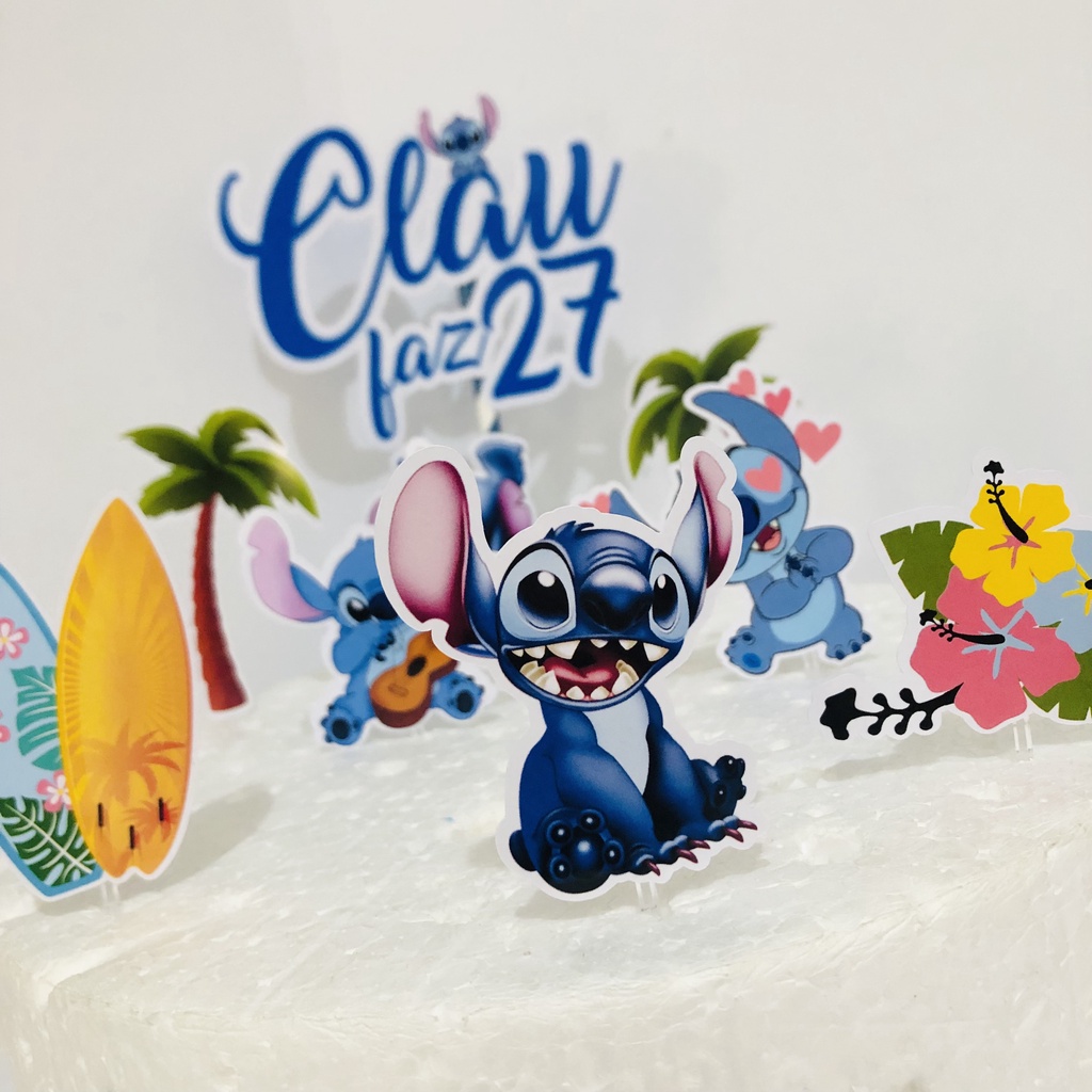 Topper de bolo Stitch | Shopee Brasil