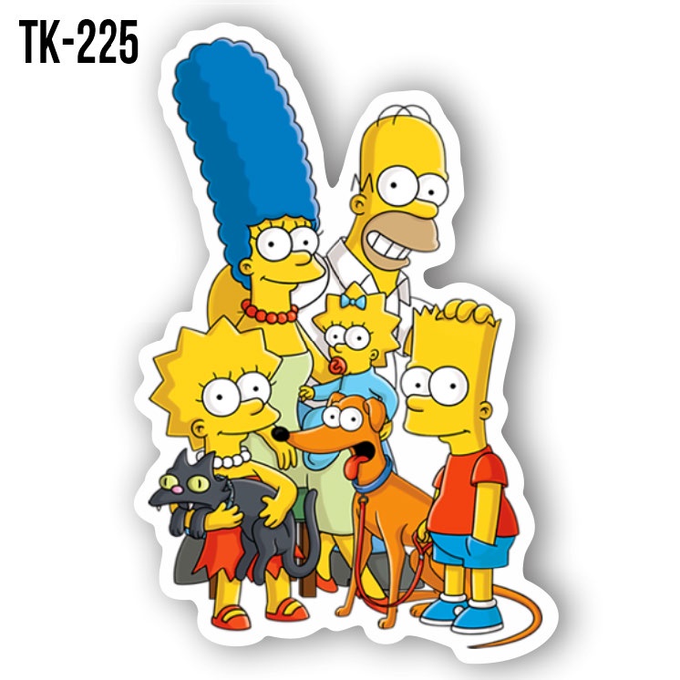 Adesivo Simpsons Sticker 10x10cm | Shopee Brasil