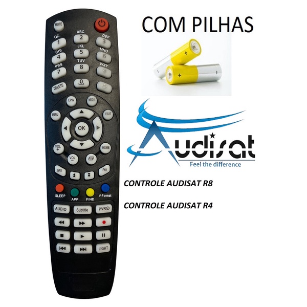 CONTROLE AUDISAT R4 R8 PRONTA ENTREGA | Shopee Brasil