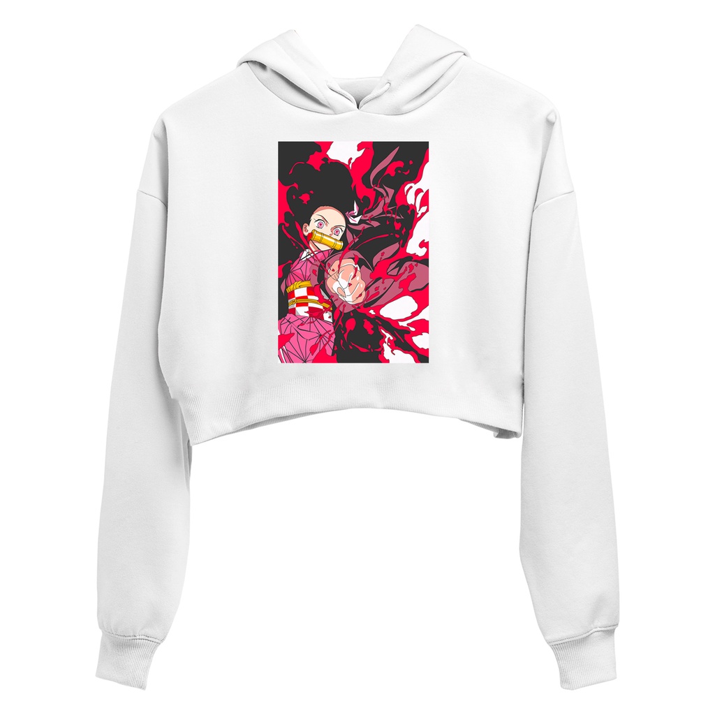 Moletom Cropped Canguru Feminino Unissex Nezuko Demon Slayer Kimetsu no ...