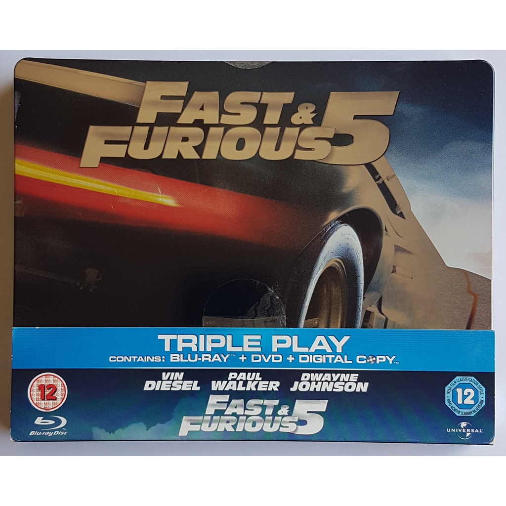 Steelbook Blu Ray Fast & Furious 5 ( Importado ) Original ( Usado ...