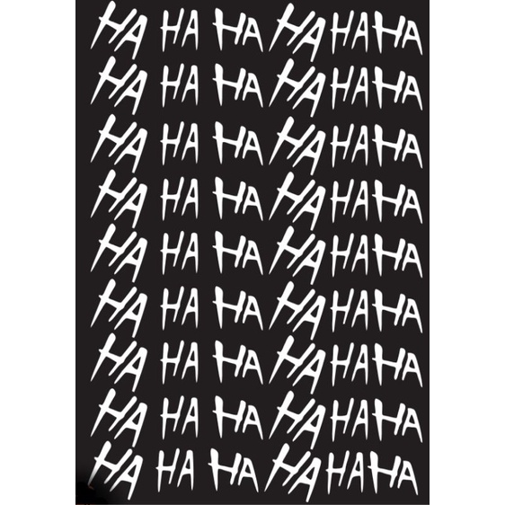 Cartela 74 Adesivos Risada Coringa/Moto/kit Adesivo/HAHAHA/Coringa ...