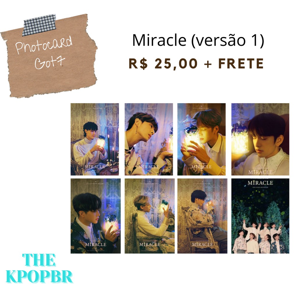 Photocard Got7- Miracle (versão 1) | Shopee Brasil