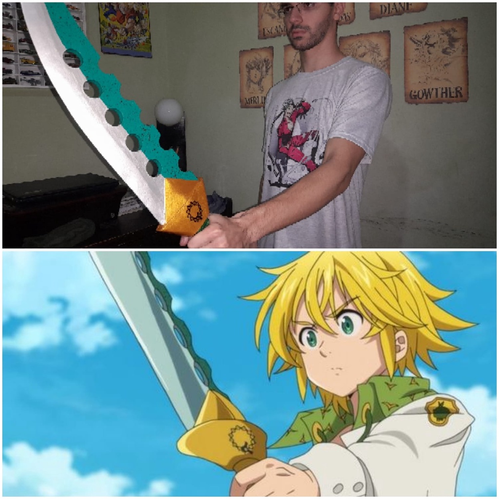 Espada do Meliodas (Lostvayne) Em tamanho Real, Nanatsu no Taizai, The ...