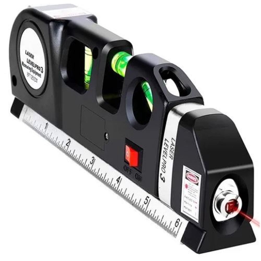 Nível Laser Level Pro 03 Trena Prumo 3 Pontos Profissional | Shopee Brasil