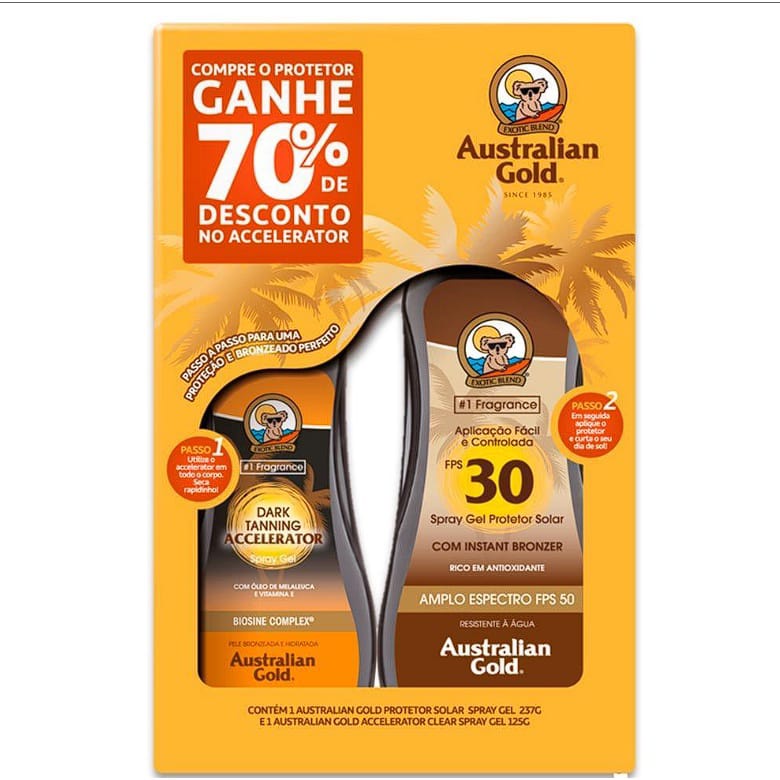 Kit Australian Gold Kit Summer Protetor Solar Corporal 237ml ...