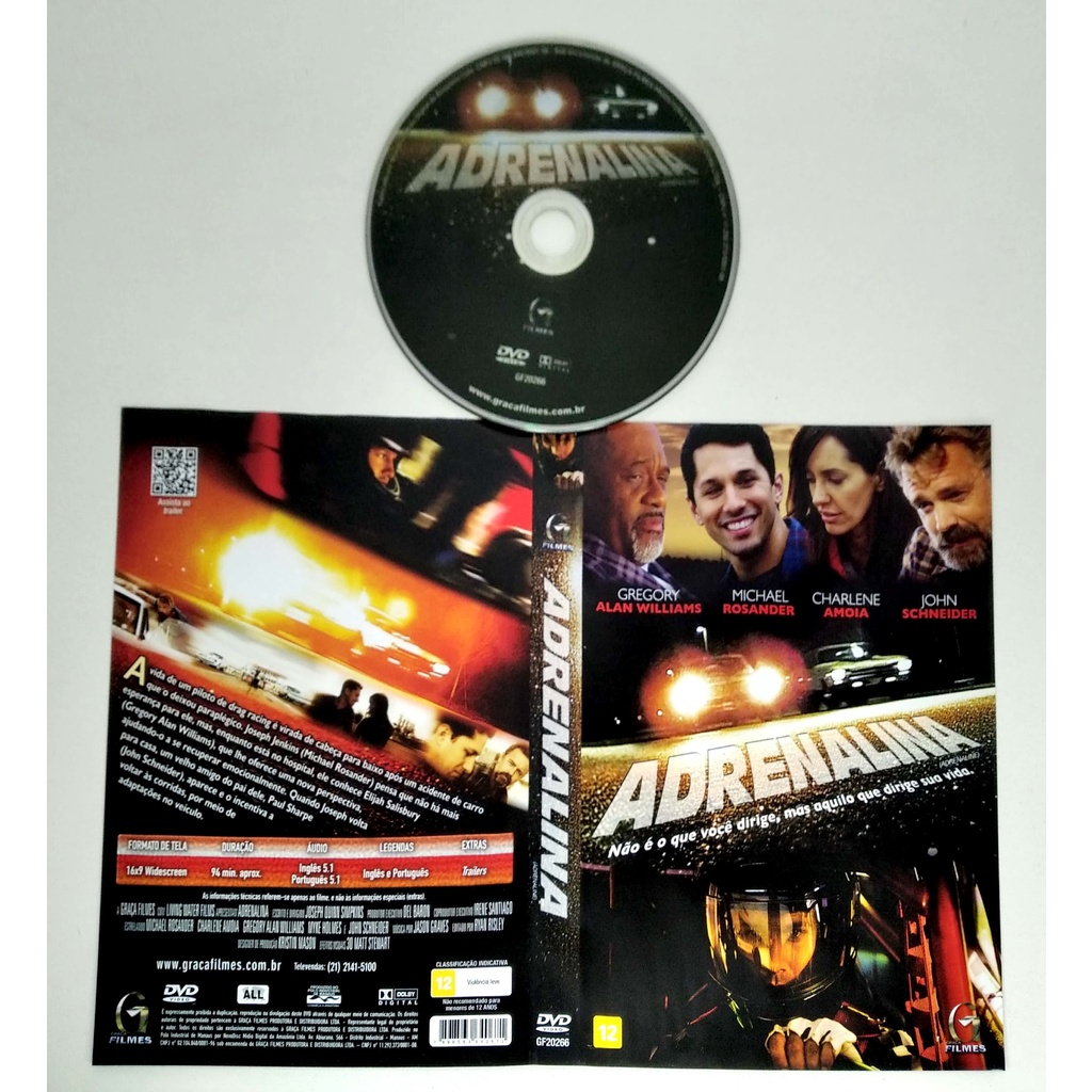DVD - ADRENALINA - JOHN SCHNEIDER - ORIGINAL | Shopee Brasil