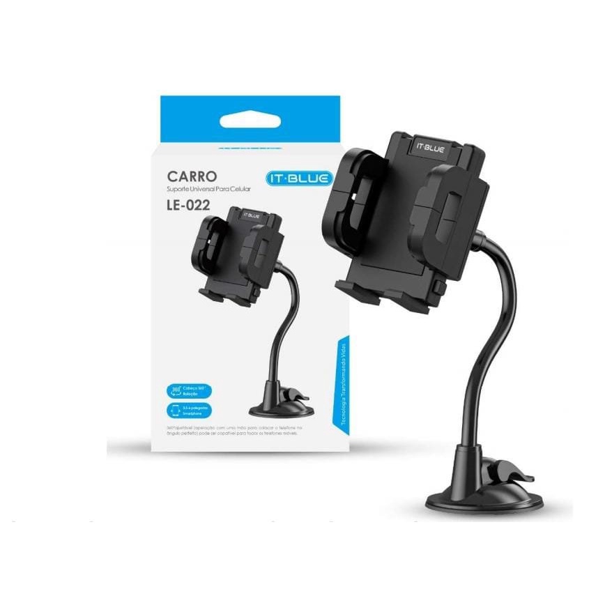 Suporte Veicular Super flexível Smartphone Universal Celular IT.Blue LE-022 | Shopee Brasil