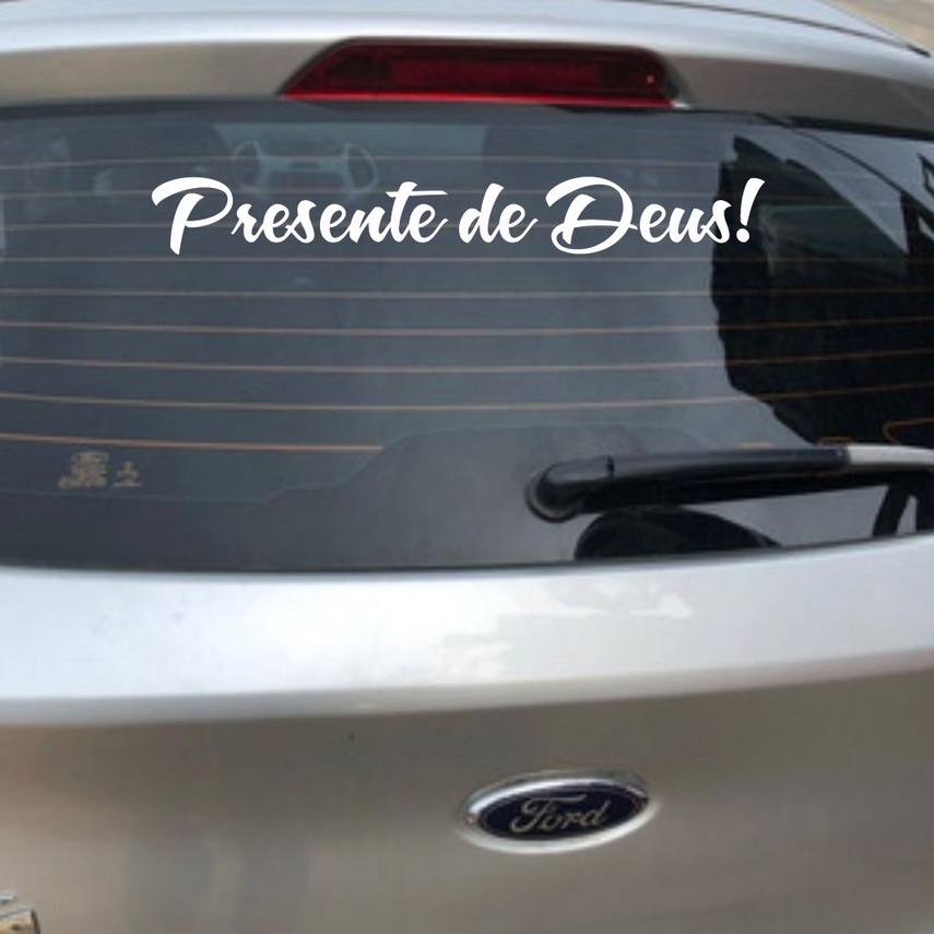 Adesivo frase personalizada de 50 cm para carro, moto ou caminhão | Shopee Brasil