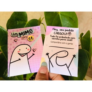 55 Cartões de agradecimento Flork | Card | mimo cliente | Shopee Brasil