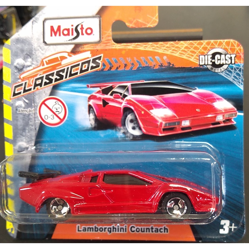 MAISTO Lamborghini Countach 1:64 (Fresh Metal) | Shopee Brasil