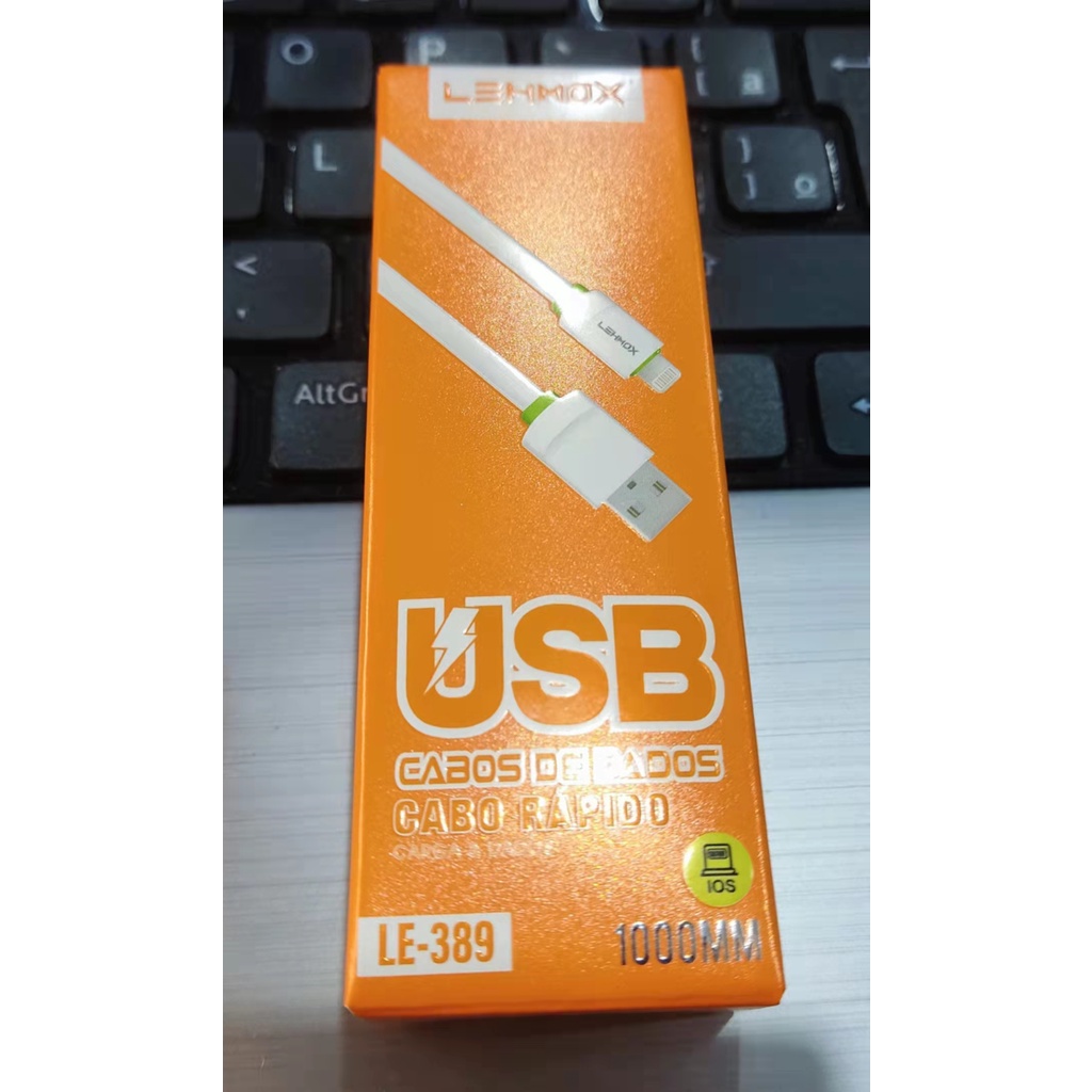 Cabo Ios Lehmox Le-389/al-305-5g Reforçado | Shopee Brasil