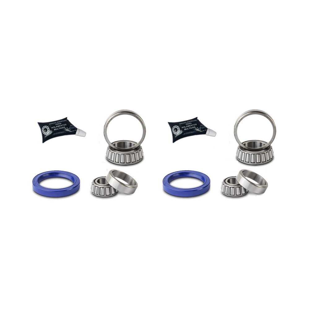2 Kits Rolamento Roda Dianteira Fusca 4 Furos Apos 1975 vkba4529 ...