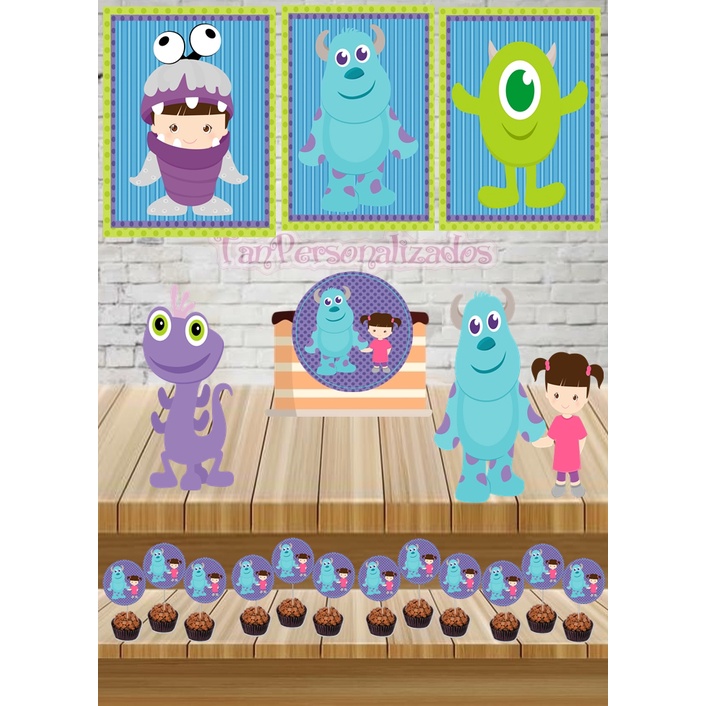 kit Festa Só Um Bolinho , Monstros SA , Boo Monstros SA , Tema Monstros ...