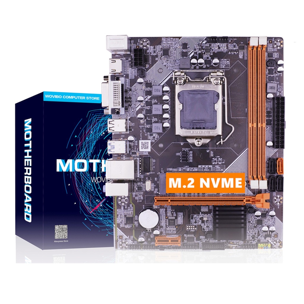 Placa Mãe Gamer Kllisre B75M-S 1155 Ddr3 Gigabit/1000 Usb 3.0 M2 Nvme Hdmi I3 I5 I7 - Escorrega ...