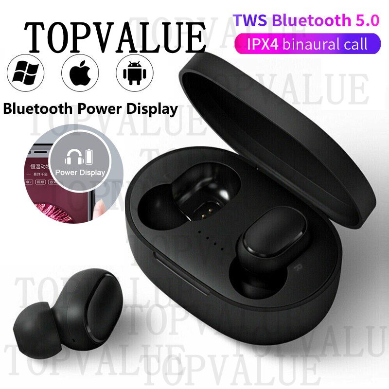 Fone De Ouvido Bluetooth Sem Fio TOPVALUE A6S Com Microfone | Shopee Brasil