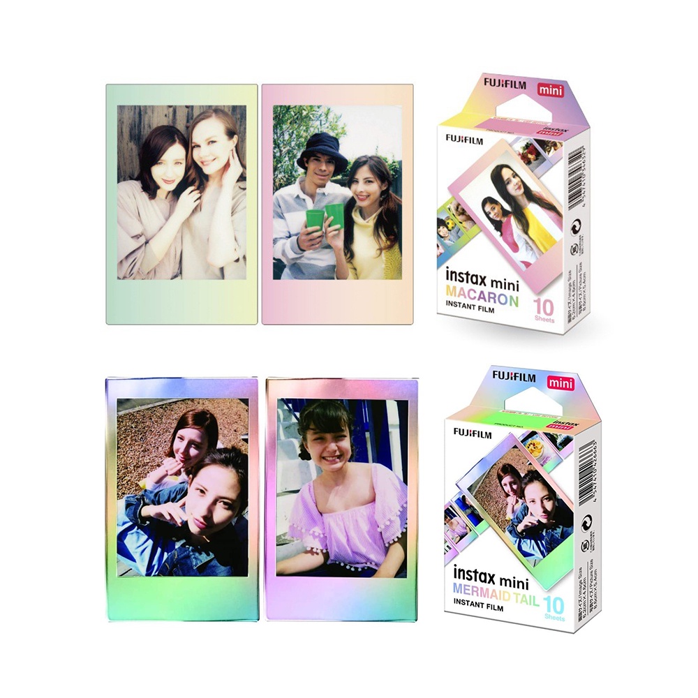 Fujifilm Instax Mini Filme Sereia Cauda + Pacote Macaron 20 Folhas Para ...
