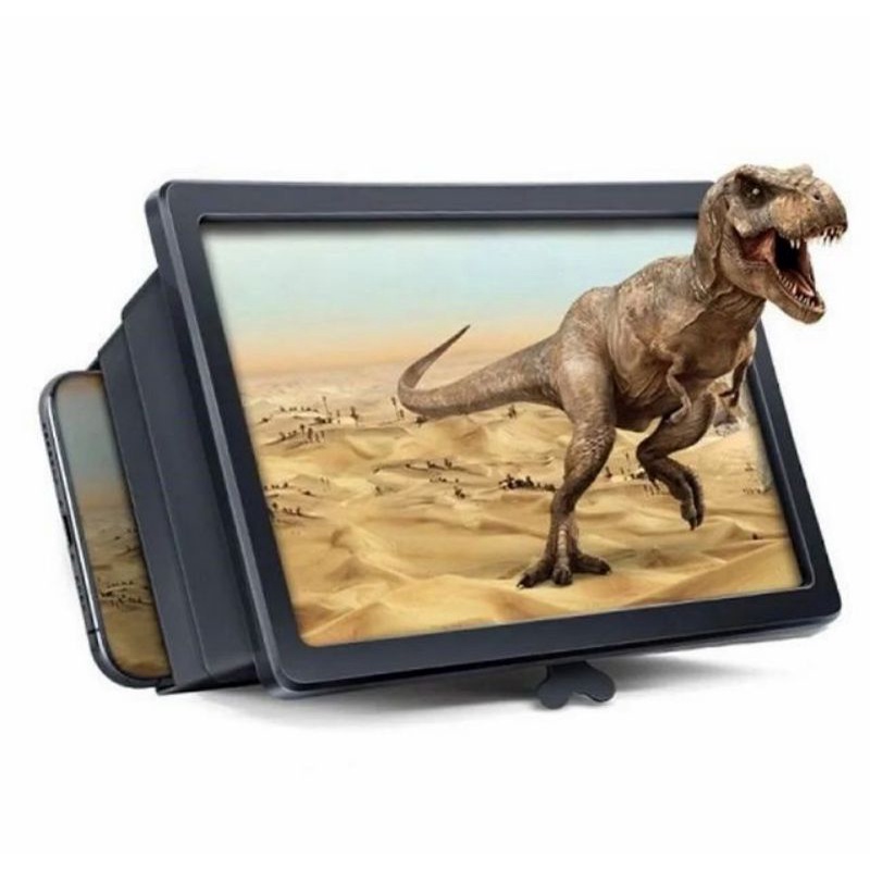 Lente De Aumento Tela 3d Suporte Ampliadora Zoom Celular F2 | Shopee Brasil