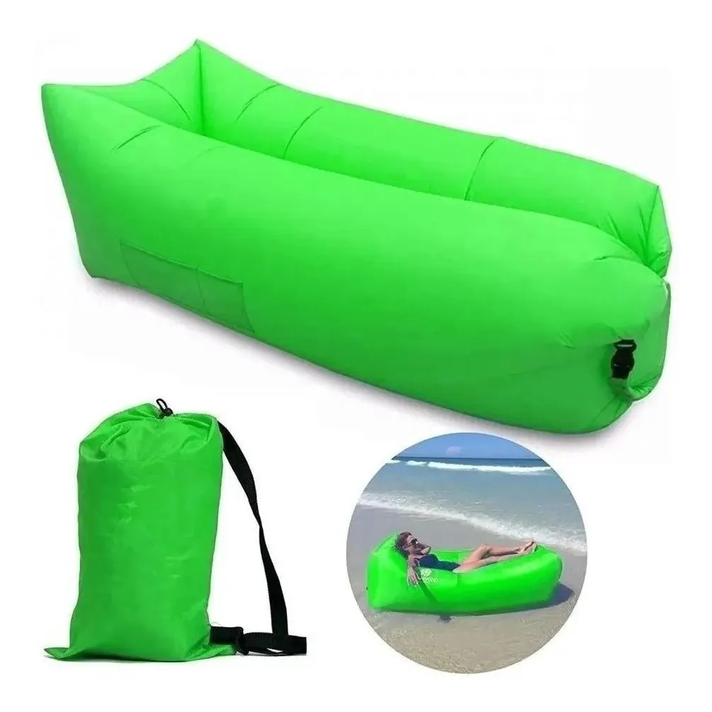 Sofá Inflável Puff Preguiçoso Camping Saco De Dormir Impermeável Parque ...