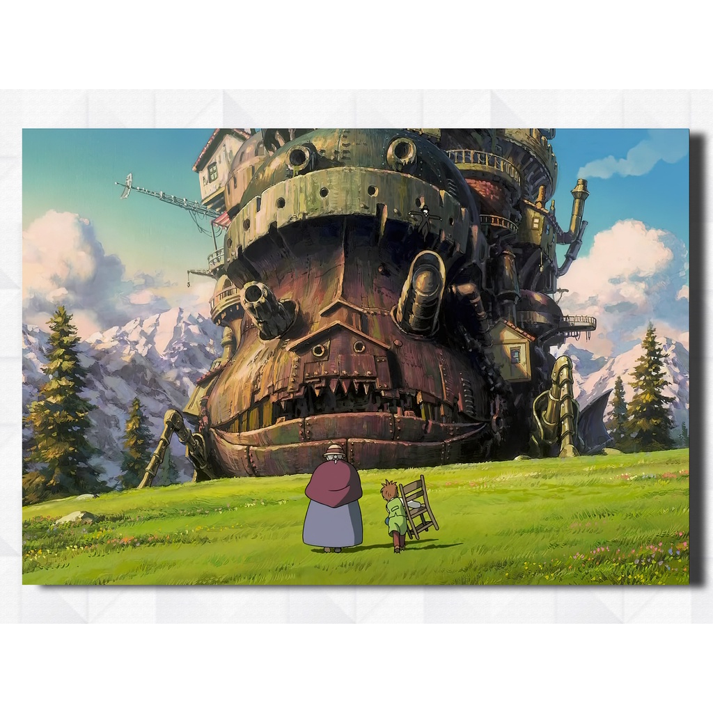 Quadros Placas Decorativas - O Castelo Animado Studio Ghibli | Shopee Brasil