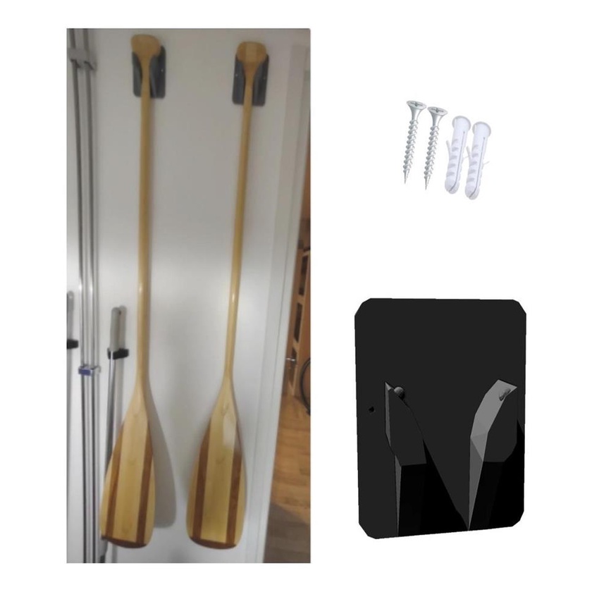 Suporte Para Remo Canoa Havaiana Caiaque Decoracao Parede | Shopee Brasil