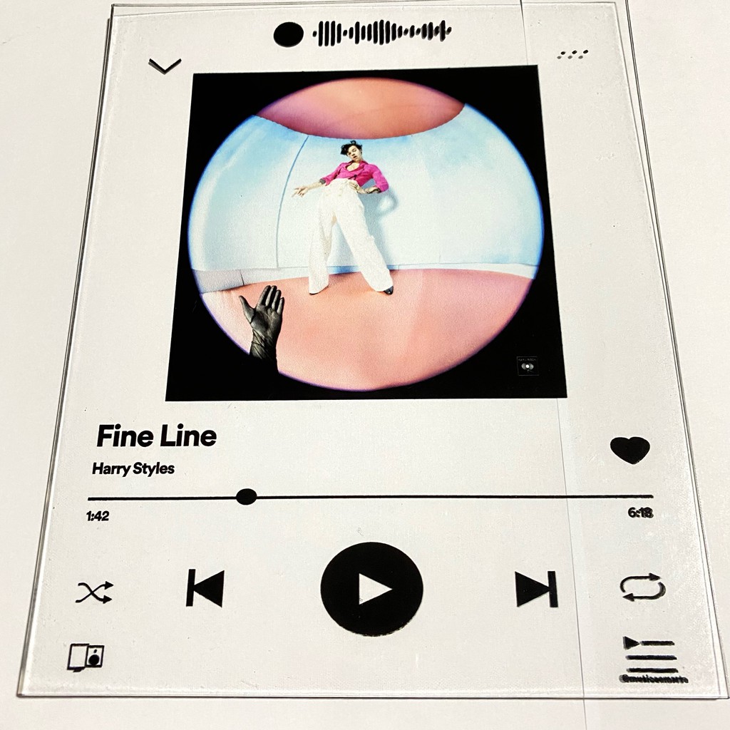 Placa Pronta Entrega Spotify Fine Line – Harry Styles | Shopee Brasil