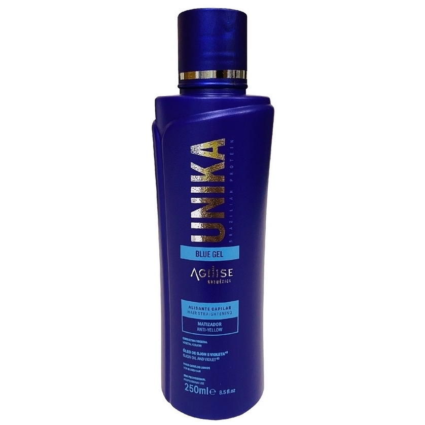 Agilise Unika Blue Gel Progressiva Sem Formol Para Cabelos Loiros 250ml ...