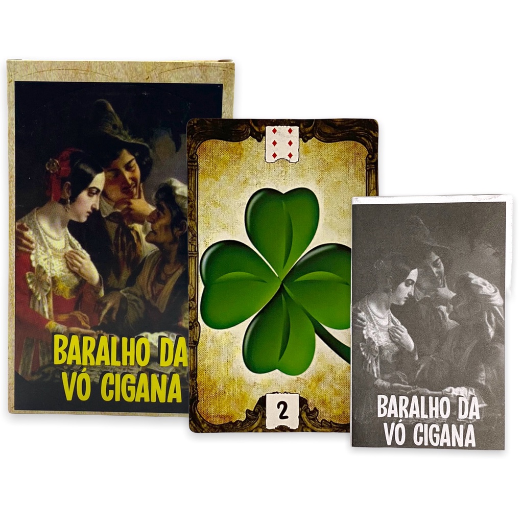 Baralho Da Vó Cigana 36 Cartas Taro Cigano Inspirado Em Lenormand E Livreto De Explicativo