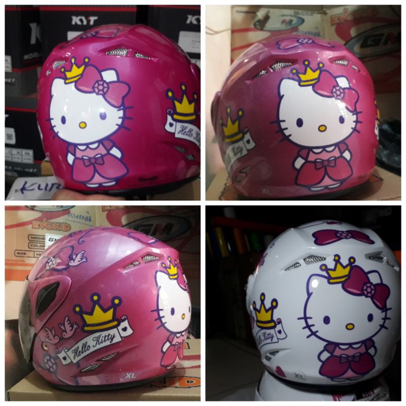 Capacete Infantil gm Envio 1kg gm hello kitty | Shopee Brasil