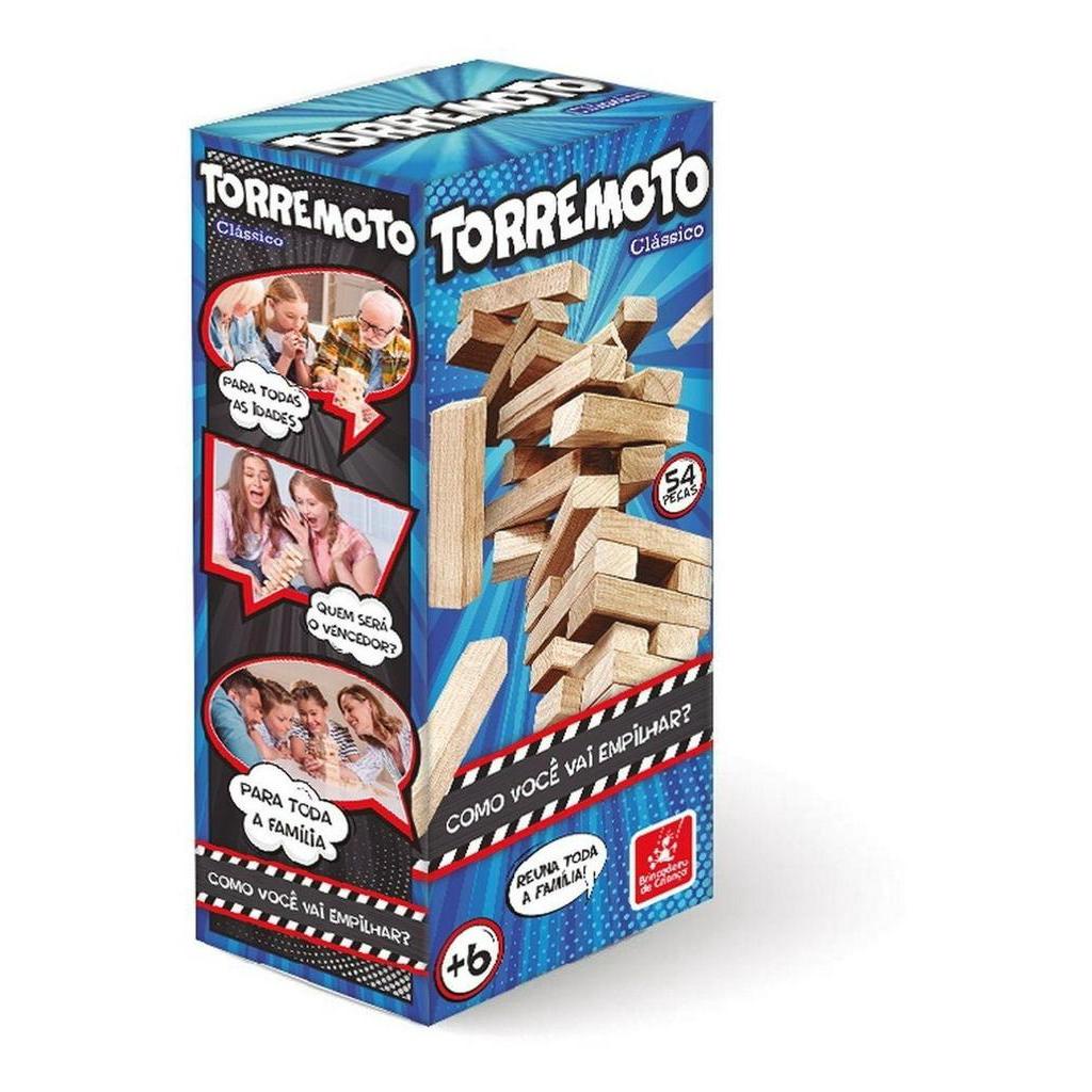Jogo Torremoto Classico 54 Pecas Brincadeira De Crianca 5193 | Shopee ...
