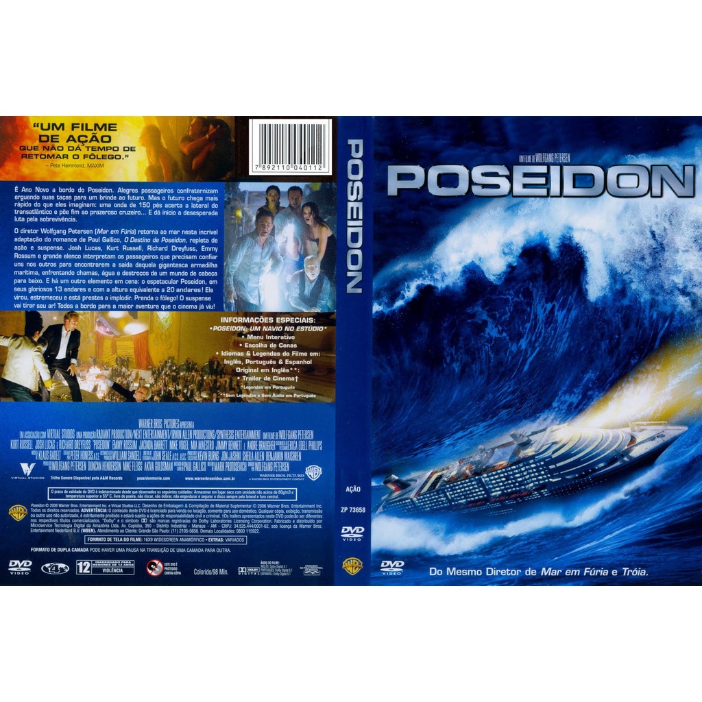 DVD Original Poseidon (Promoção monte seu kit com 10 DVDs e gane 20% de ...