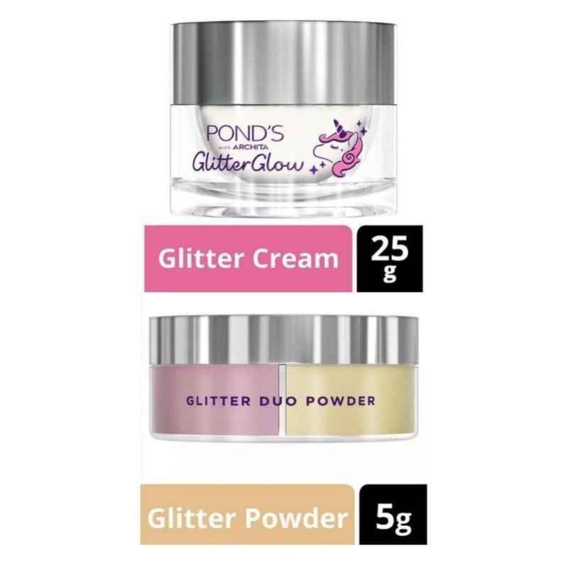 Creme Pond 's Glitter 25g & Glitter Duo Powder 5g | Shopee Brasil