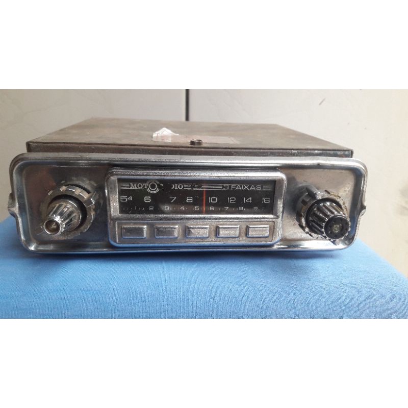 Radio de carro antigo motoradio funcionando perfeitamente | Shopee Brasil