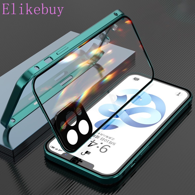 Caixa Metálica 360 Para Iphone 11 12 Pro Max 12 Mini Fivela De ...