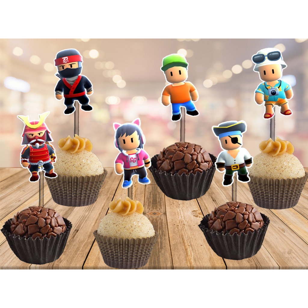 Topper de doces Stumble Guys | Shopee Brasil