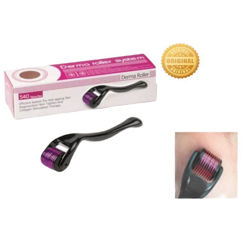 Dermaroller Dermarroler Derma Roller System 540 Agulhas Iniciante 1.0mm | Shopee Brasil