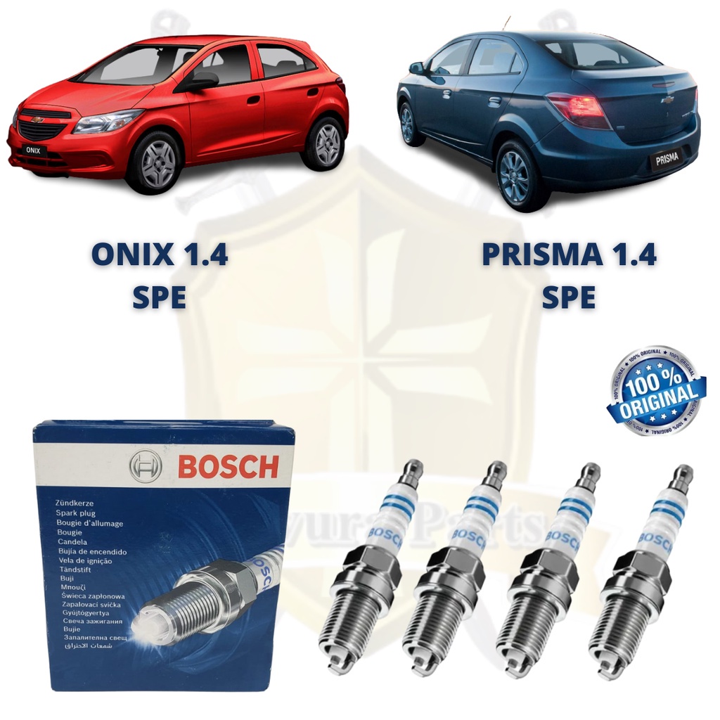 Jogo de Velas Onix 1.4 2012 2013 2014 2015 2016 2017 2018 2019 Original Bosch | Shopee Brasil