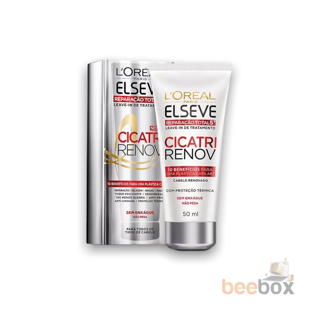Leave-In de Tratamento Cicatri Renov L'Oréal Paris Elseve 50ml | Shopee ...